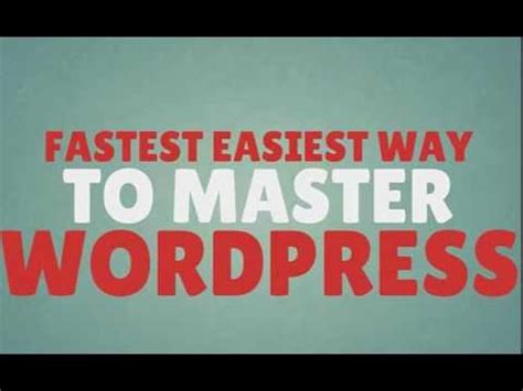 WordPress Video Tutorials YouTube