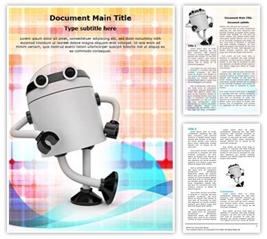 Android Technology Microsoft Word Template For Your Word Document