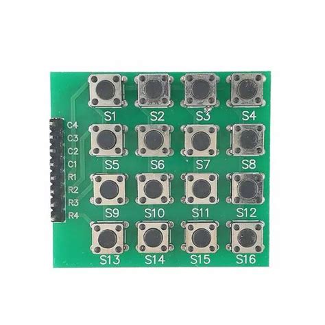 Jual Modul Keypad 4x4 Matrix 16 Tombol Mcu Push Button 8 Pin Shopee