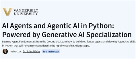 Ai Agents And Agentic Ai In Python Powered By Generative Ai Specialization ~ Computer Languages