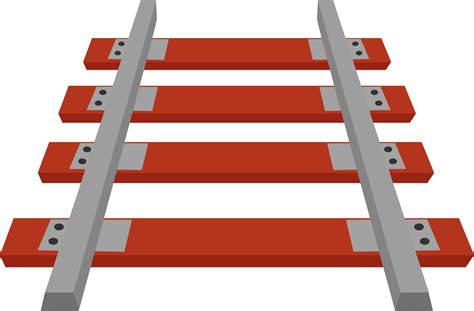 Railway Rails Illustration Vector On White Background 13602248 Vector