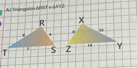 Solved Triángulos Rst Y Xyz Math