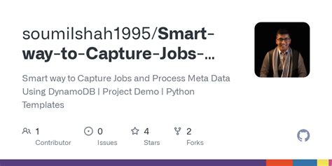 Github Soumilshah1995smart Way To Capture Jobs And Process Meta Data Using Dynamodb Project