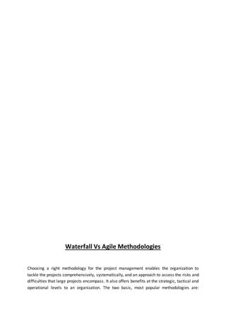 Waterfall Vs Agile PDF