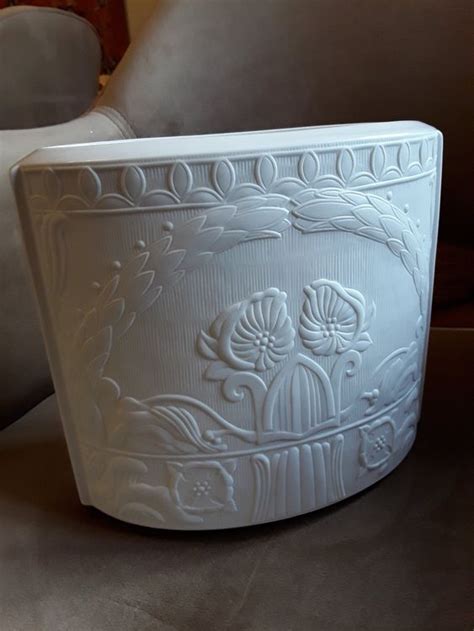 Rosenthal Weisse Biskuit Vase Ernst Fuchs 407918cm Gebraucht In