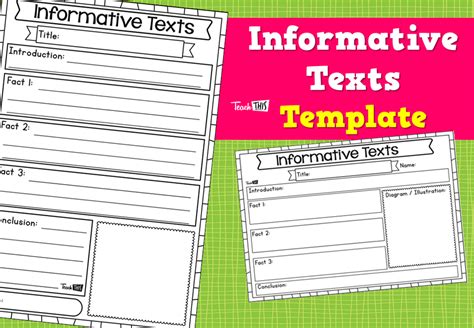 Informative Texts Template Teacher Resources And Classroom Games