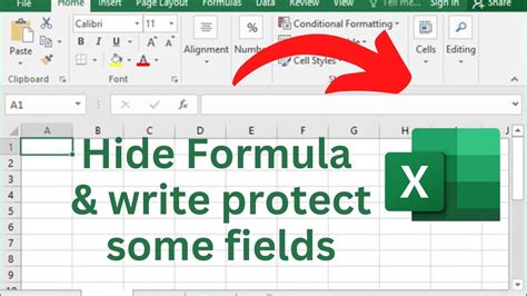 Hide Formulas And Write Protect Field With Password In Excel Techlearninghub Learn Excel