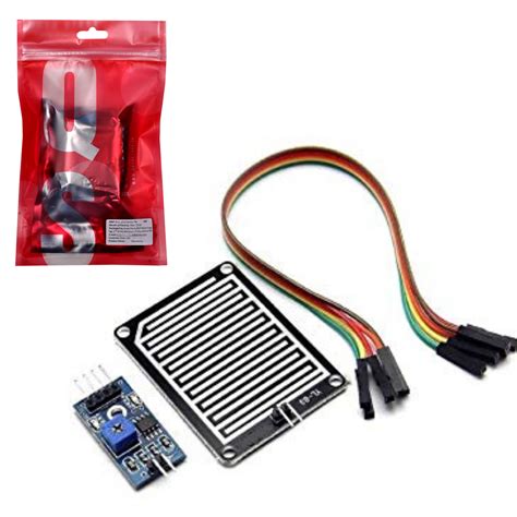 Quad Store Rain Drop Detection Module Sensor Raindrops Humidity Weather Sensor Quad Store