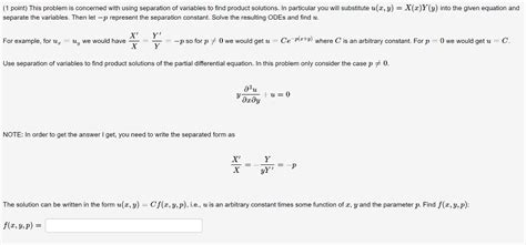 Solved 1 Point This Problem Is Concerned With Using Chegg Com