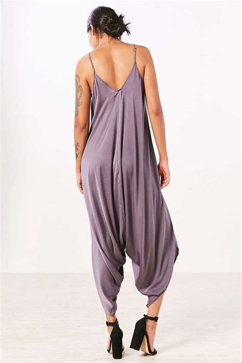 One Piece Jumpsuit Oversized Satin Solid Women Harem Overall Summer Sexy Jumpsuit Romper Buy