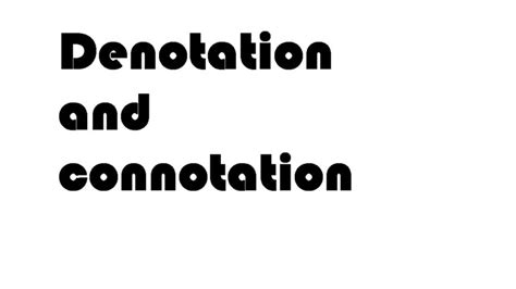 Denotation And Connotation Sat Act