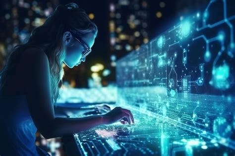 Premium Ai Image Female Mechatronic Engineer With Expertise In Premium Ai Image Female Mechatronic Engineer With Expertise In