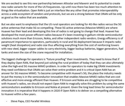Openran Oran Wireless Telecoms Parallel Wireless 16 Comments
