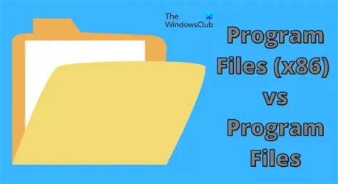 program files x86 와 program files 폴더의 차이점