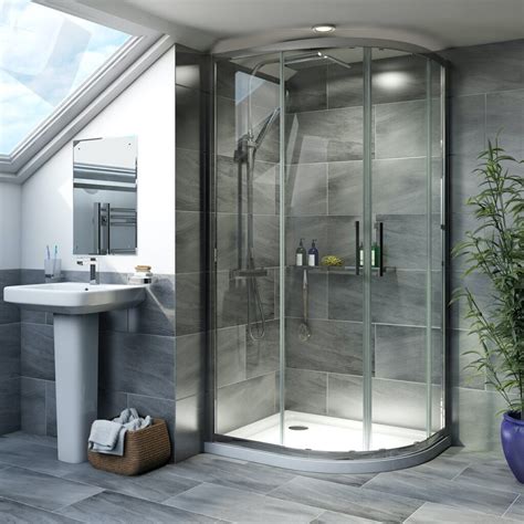 Mode Carter 8mm Framed Offset Quadrant Shower Enclosure 1200 X 900