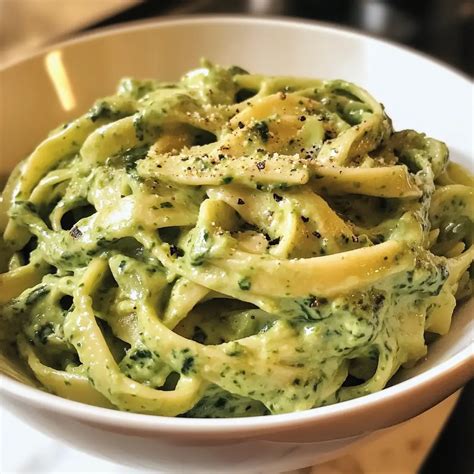 Creamy Avocado Spinach Pasta