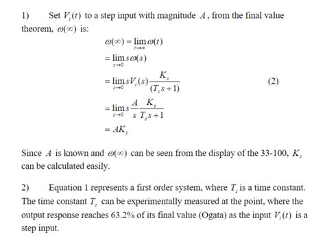 Solved Dc Motor Modelling The Dc Motor Shown In Figure 1