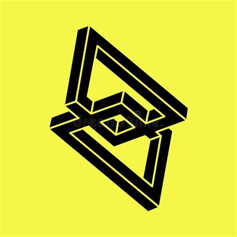 Optical Illusion Impossible Shapes Optical Art Object Geometric Figures Escher Style Vector