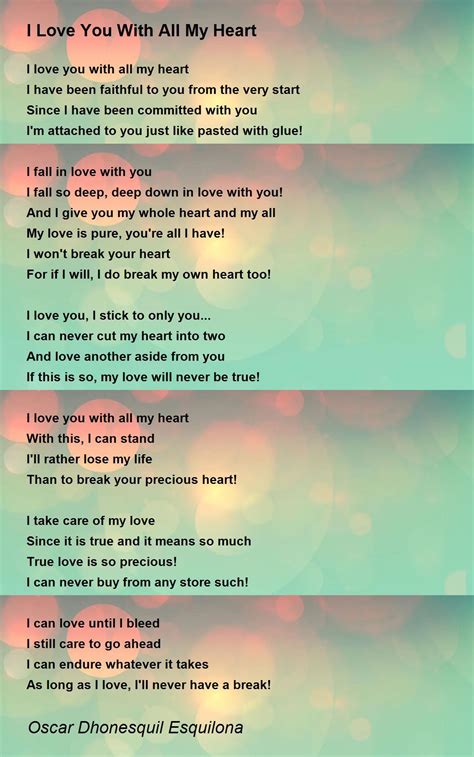 I Love You With All My Heart Poems 8 Best Valentines Day Poems Cute