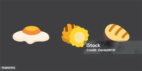 바베 큐 아이콘 설정합니다 그릴 스테이크 만화 벡터 일러스트 레이 션 구이 바베 큐 음식 굽기에 대한 스톡 벡터 아트 및 기타