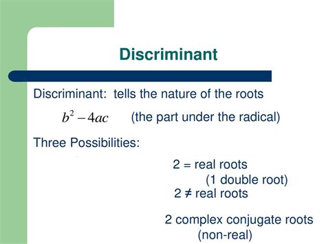Discriminant Rules