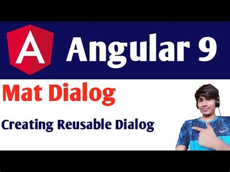 Angular Tutorial For Beginners Reusable Mat Dialog Component Angular With Material