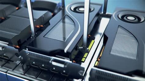 Graphics Cards On An Assembly Line Automated Gpu Manufacture In The Factory 4k Motion Graphics