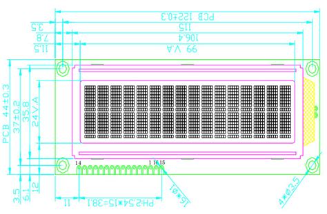 16x2 Cob Lcd Display Module