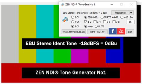 NDI Tone Generator NDIstuff