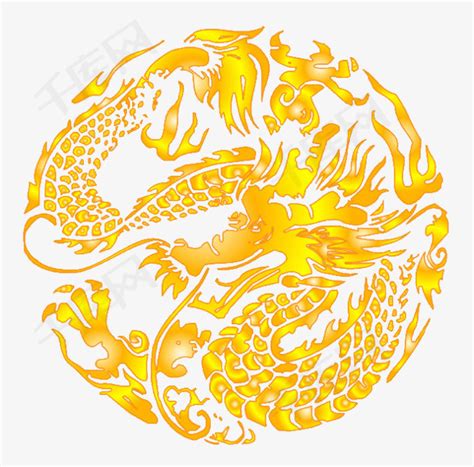 圆形龙图案大全图片 圆形龙图腾 伤感说说吧