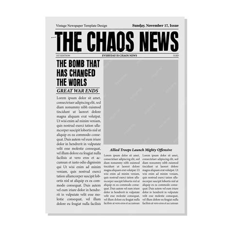 Newspaper Articles Template