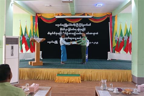 ကျောက်ဆည်မြို့နယ်တွင် ဆီထွက်သီးနှံစိုက်ပျိုးသည့် သမဝါယမအသင်းသား တောင်သူ ၇၅ ဦးအား နိုင်ငံ့စီးပ