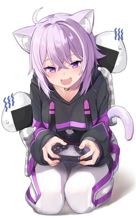 Nekomata Okayu And Onigirya Hololive Drawn By Yuuzuki Re Ef Danbooru