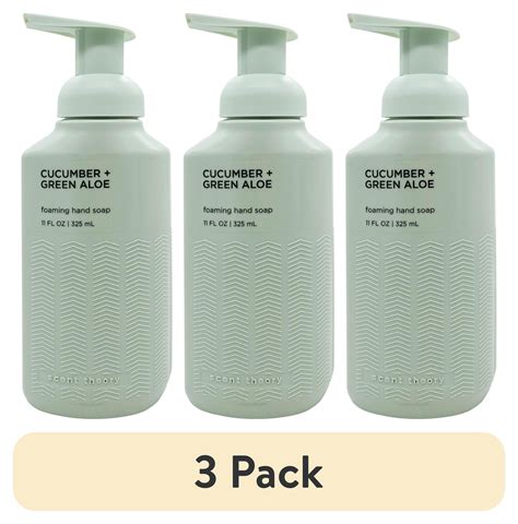 3 Pack Scent Theory Foaming Hand Soap Cucumber And Green Aloe 11 Fl