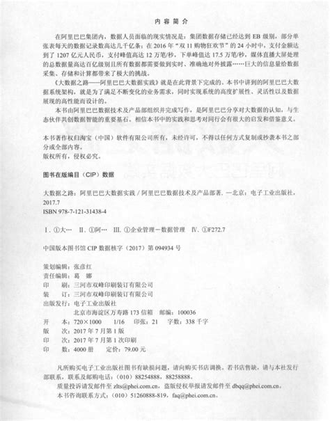 大数据之路：阿里巴巴大数据实践