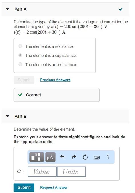 solved parta determine the type of the element if the