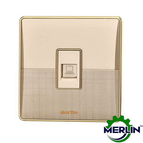 Merlin Tech LTD Internet Socket DATA Socket Elegant Gold