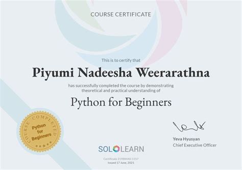 Piyumi Weerarathna On Linkedin Just Complete Python Beginner Course Issues By Sololearn