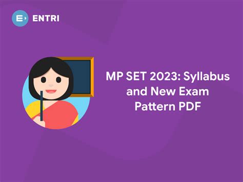 MP SET Syllabus And New Exam Pattern Entri Blog