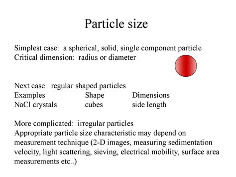 Types Of Particle Size At Shannon London Blog