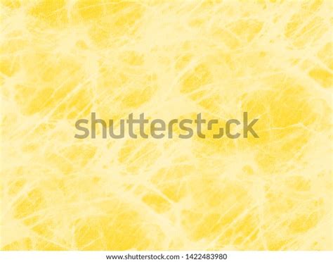 Yellow Batik Fabric Texture Seamless Background Stock Illustration