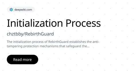 Initialization Process Chztbbyrebirthguard Deepwiki