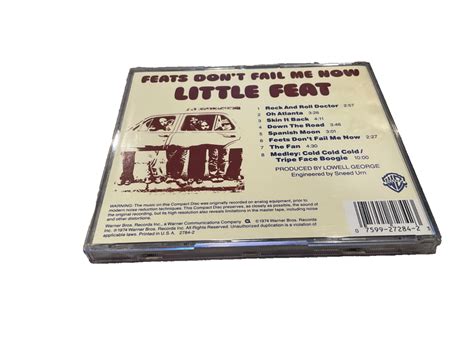Feats Dont Fail Me Now W Little Feat Music Cd 75992728423 Ebay