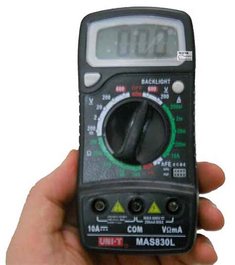 LCD Digital Multimeter With Backlight Multi Meter AC DC Voltage Check