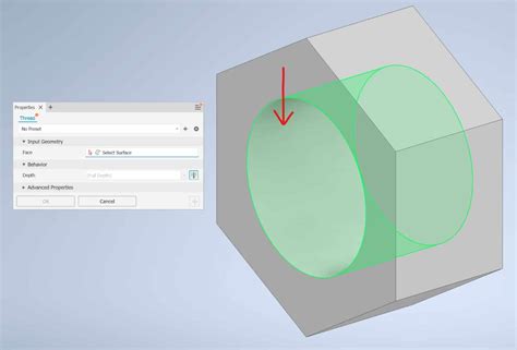Autodesk Inventor Lesson 10 Introduction To Creating Threads Go