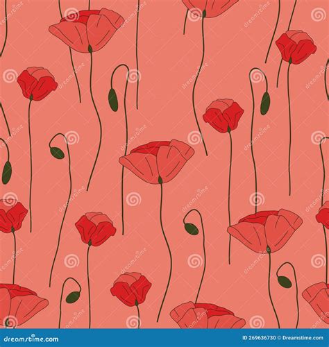 Modern Tropical Flowers Seamless Pattern Design Seamless Pattern With