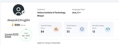 Codingjourney Geeksforgeeks Problemsolving Deepak Kumar B S