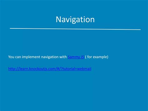 Fundaments Of Knockout Js PPT