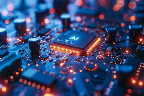 Artificial Intelligence Cheap Illustration On Circuit Board Digital Technology Using