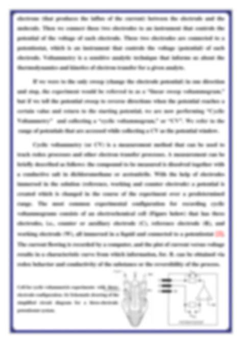 Solution Cyclic Voltammetry Its Definition Its Technique Its Principle And Its Applications Solution Cyclic Voltammetry Its Definition Its Technique Its Principle And Its Applications